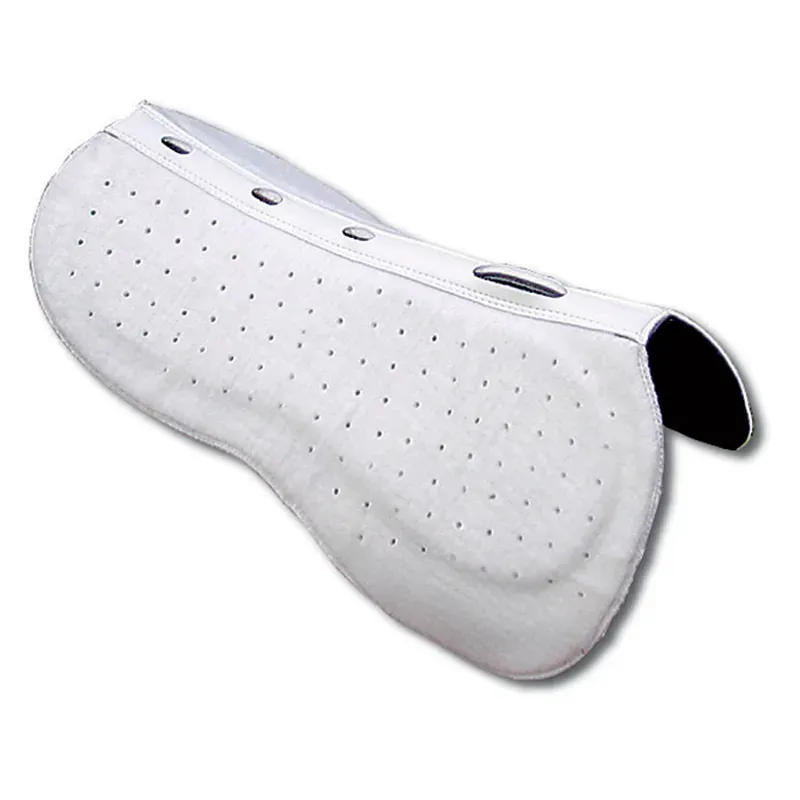 Cavallo English Wedge Saddle Pad in White