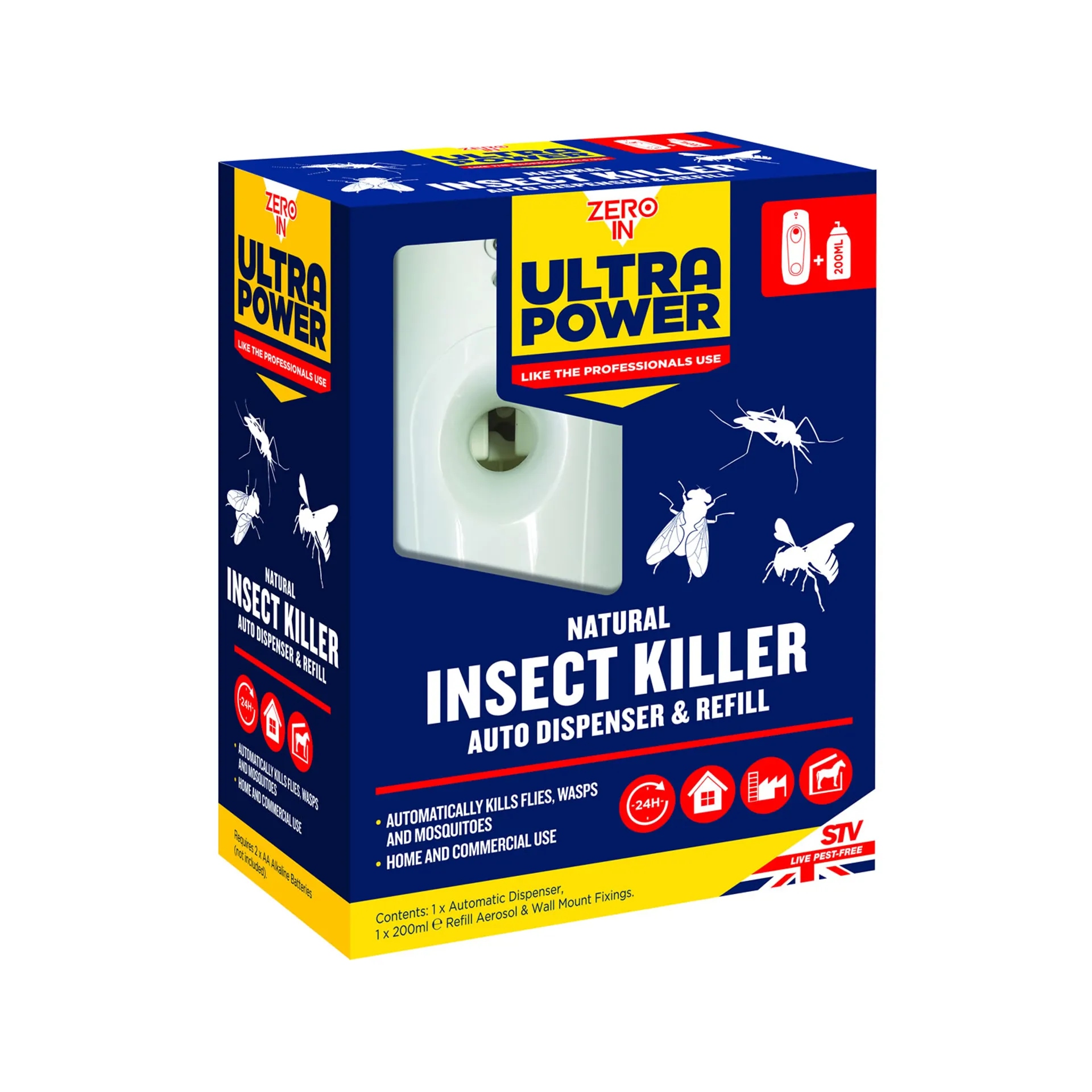 STV International Zero In Ultra Power Flying Insect Killer Dispenser